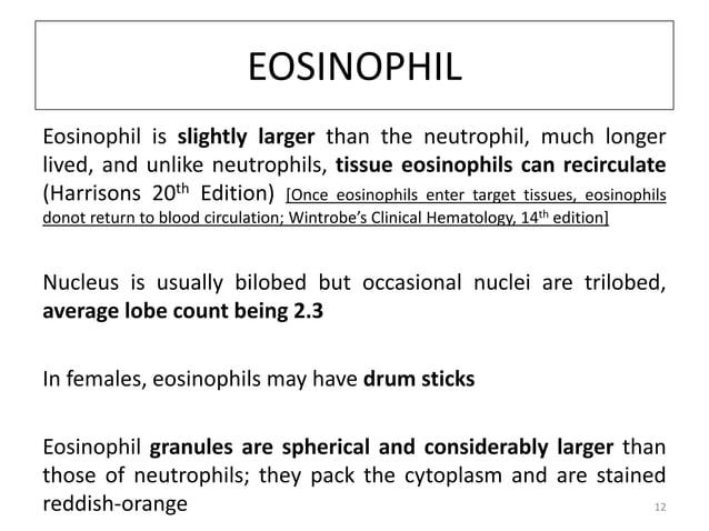 Eosinophilia | PPTX | Blood Disorders | Diseases and Conditions