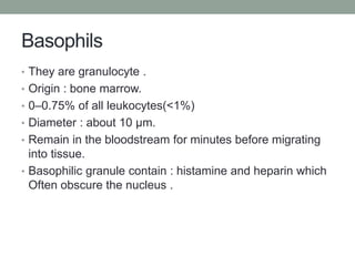 Eosinophils and BASOPHILSkhadeejaimad.pptx | Blood Disorders | Diseases ...