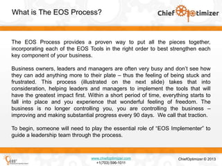 Entrepreneurial Operating System (EOS): Model and Process | PPT