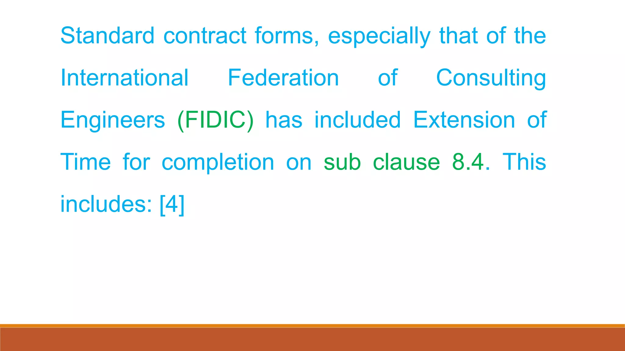 Extension of Time (EoT) in Construction Project presentation | PDF
