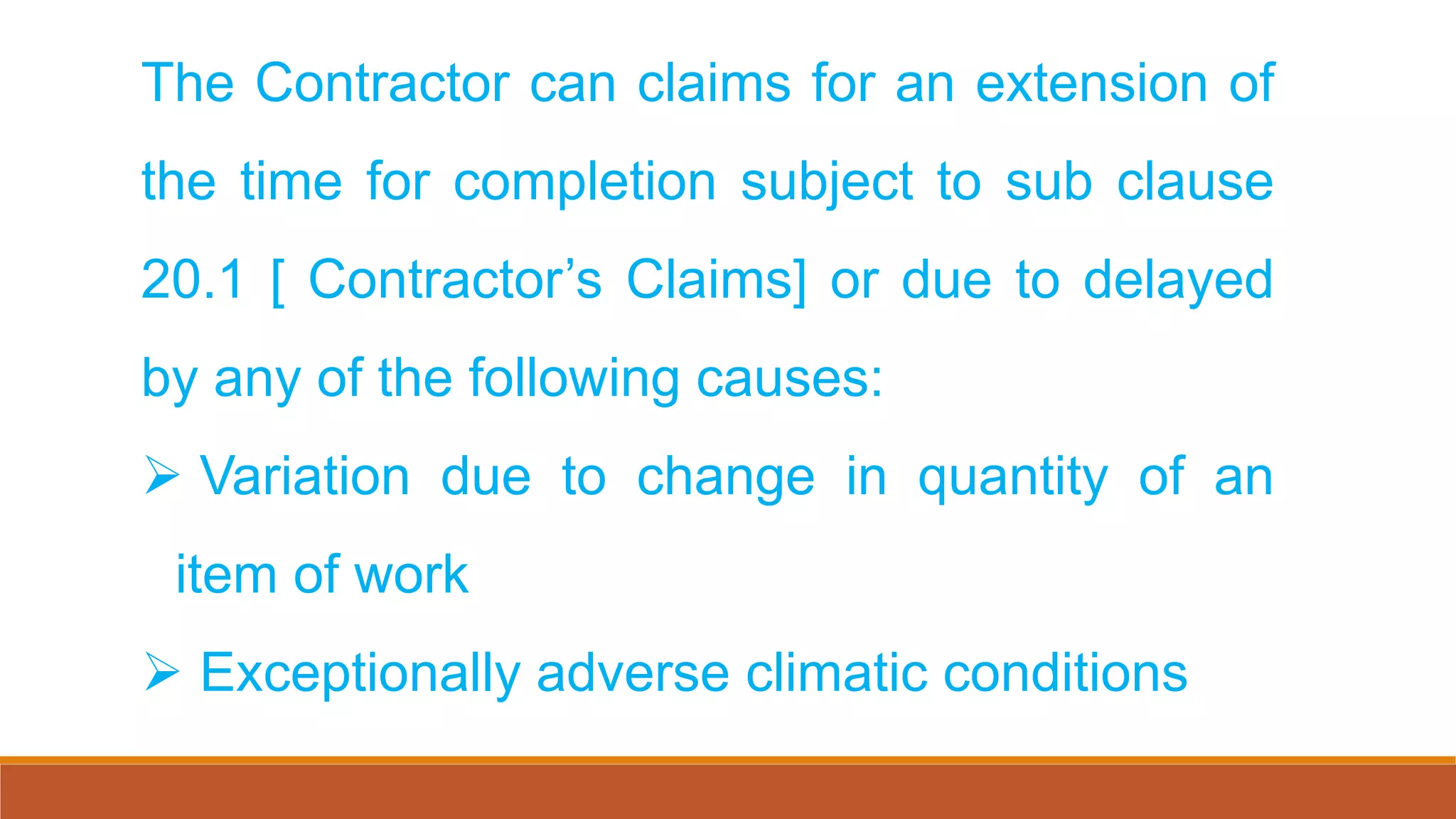 Extension of Time (EoT) in Construction Project presentation | PDF