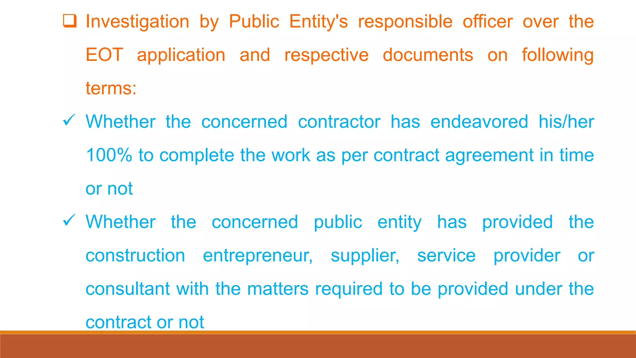 Extension of Time (EoT) in Construction Project presentation | PDF ...