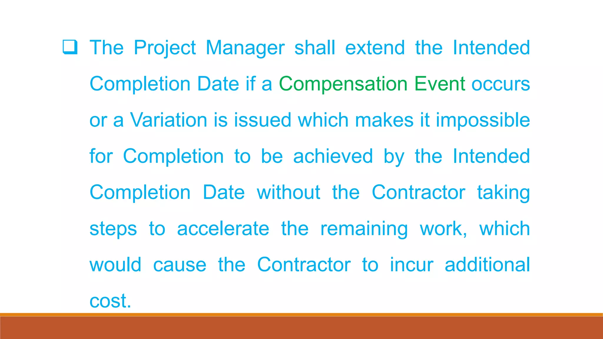 Extension of Time (EoT) in Construction Project presentation | PDF