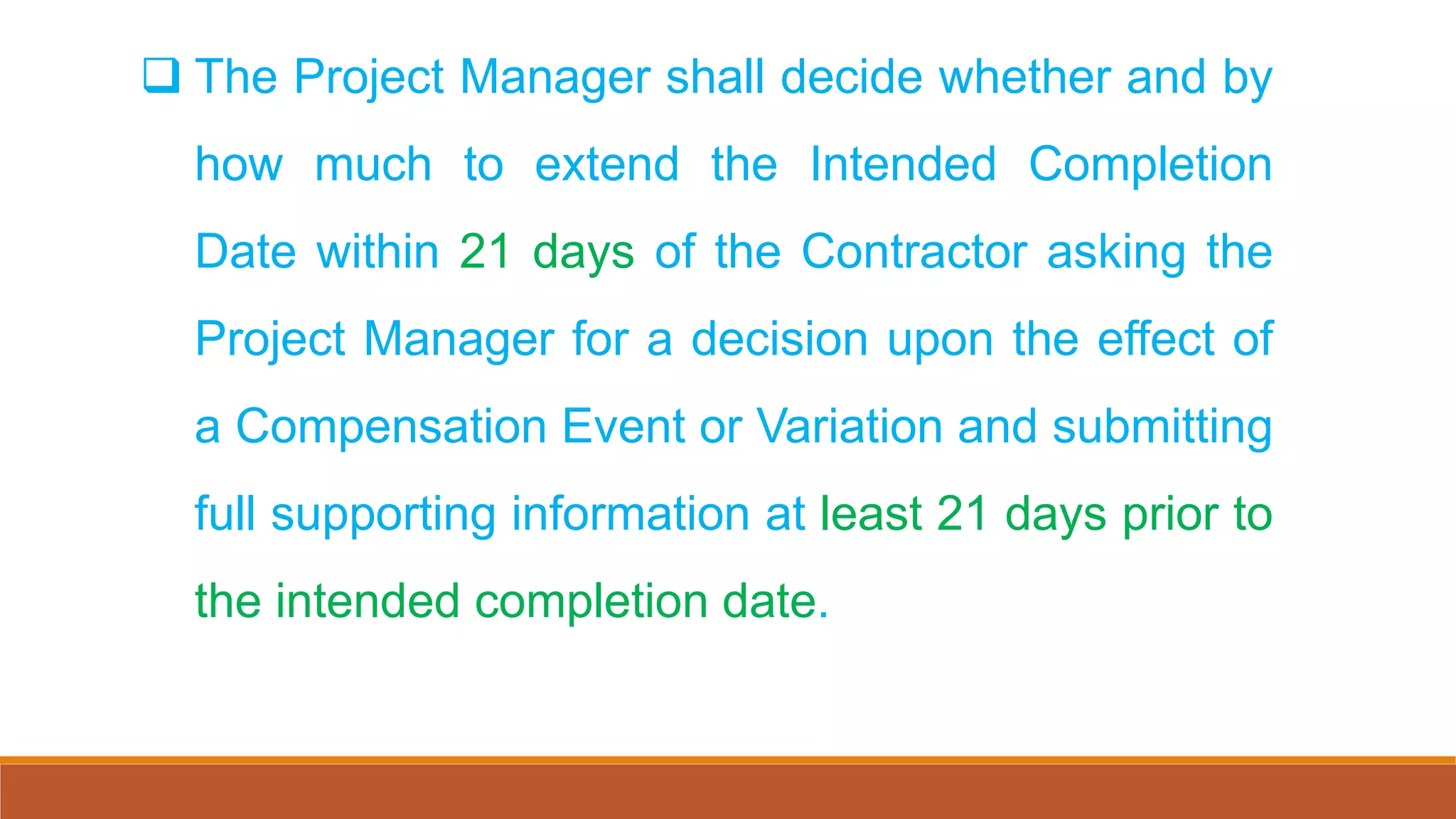 Extension of Time (EoT) in Construction Project presentation | PDF
