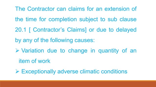 Extension of Time (EoT) in Construction Project presentation | PDF ...