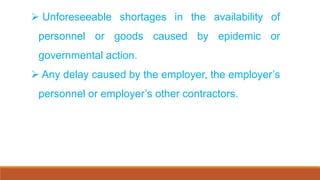 Extension of Time (EoT) in Construction Project presentation | PDF