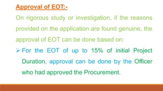 Extension of Time (EoT) in Construction Project presentation | PDF