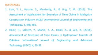 Extension of Time (EoT) in Construction Project presentation | PDF