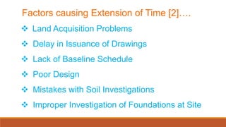 Extension of Time (EoT) in Construction Project presentation | PDF
