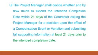 Extension of Time (EoT) in Construction Project presentation | PDF