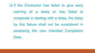 Extension of Time (EoT) in Construction Project presentation | PDF