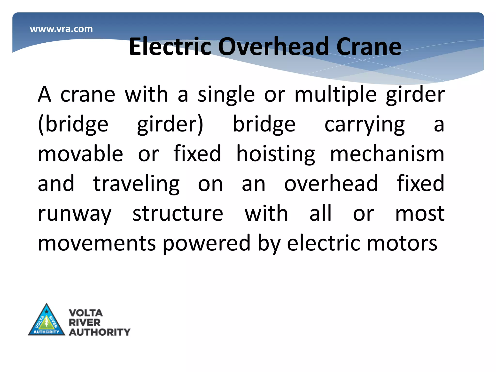 Electric Overhead cranes | PDF