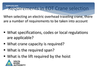 Electric Overhead cranes | PDF