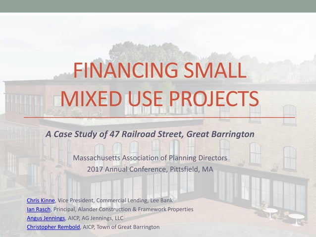 Financing Small Mixed Use Projects | PPT