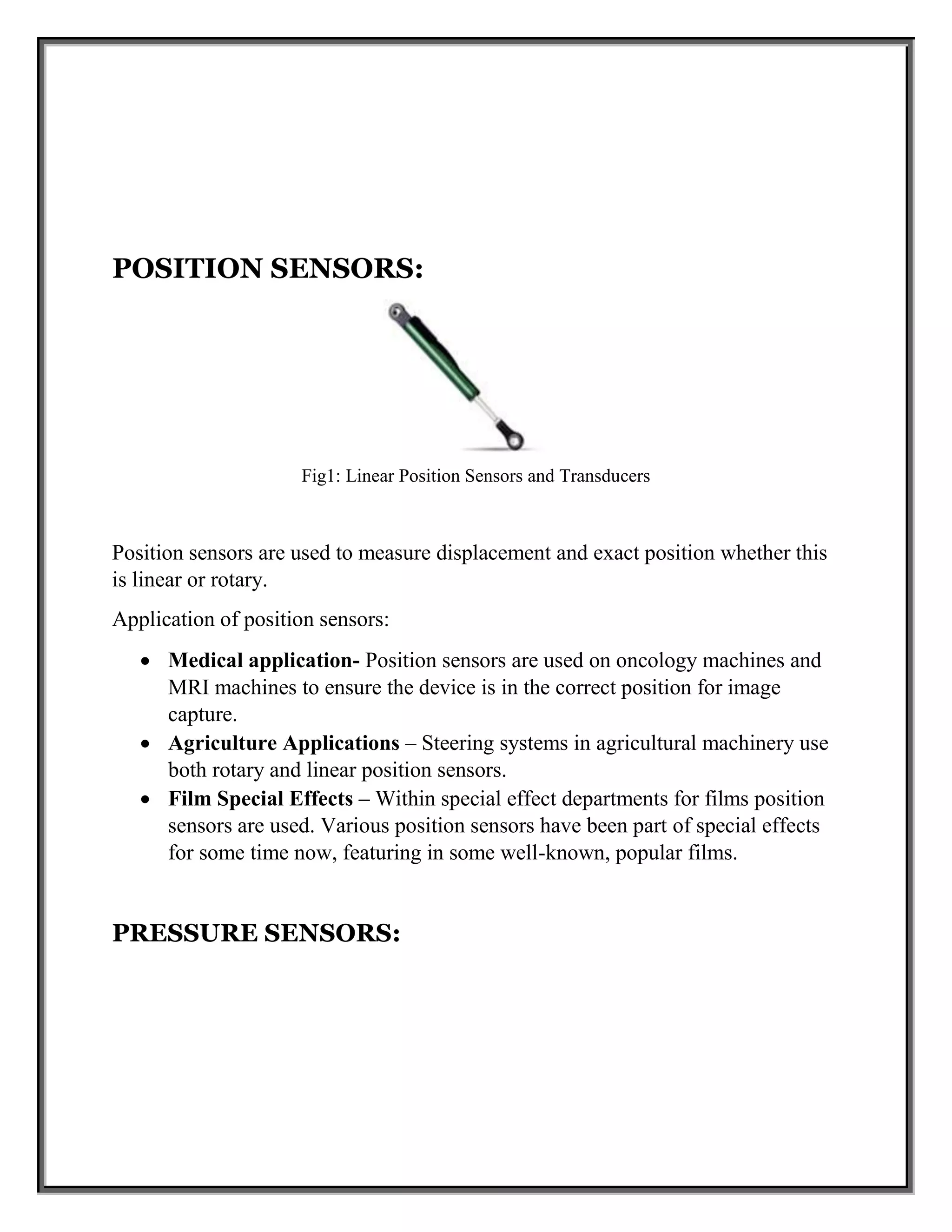 Sensors used in sewing machine EOT | DOCX
