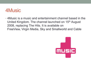 Music Channels | PPTX