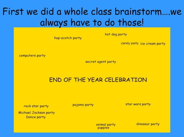 End Of Year Party Ideas | PPT