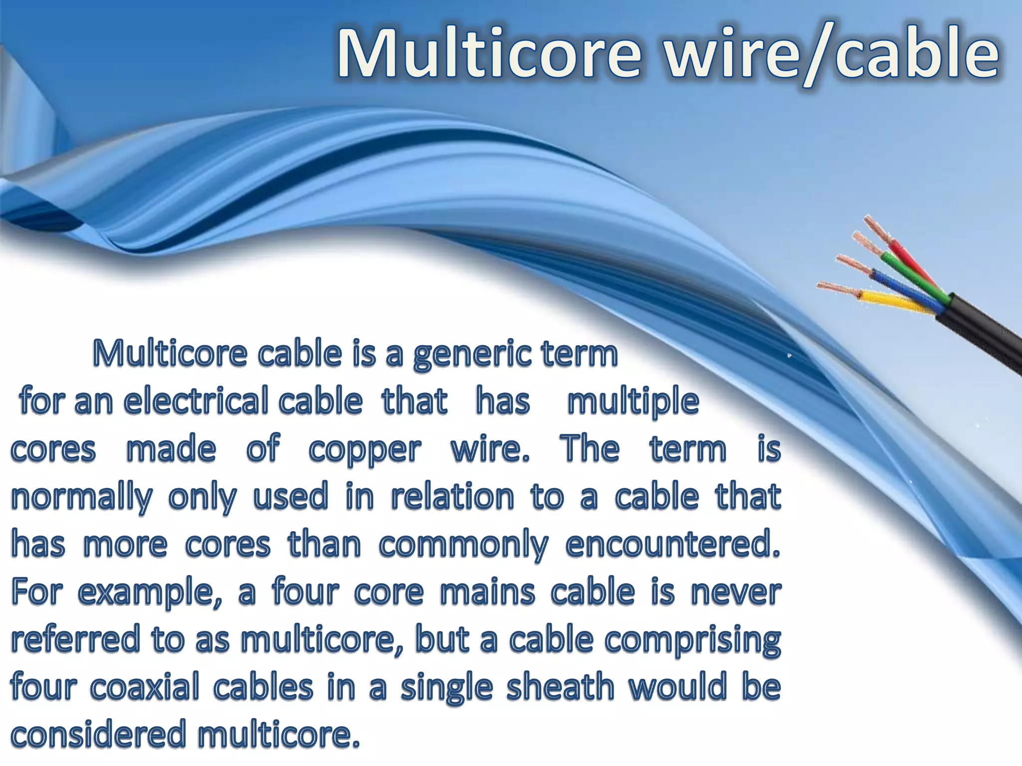 types of wire | PPT