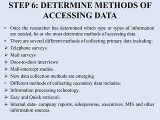 Steps in marketing research process | PPTX