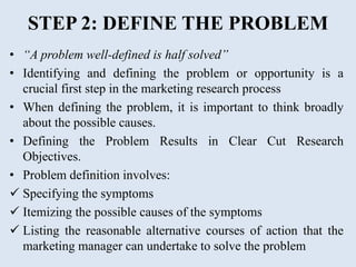 Steps in marketing research process | PPTX
