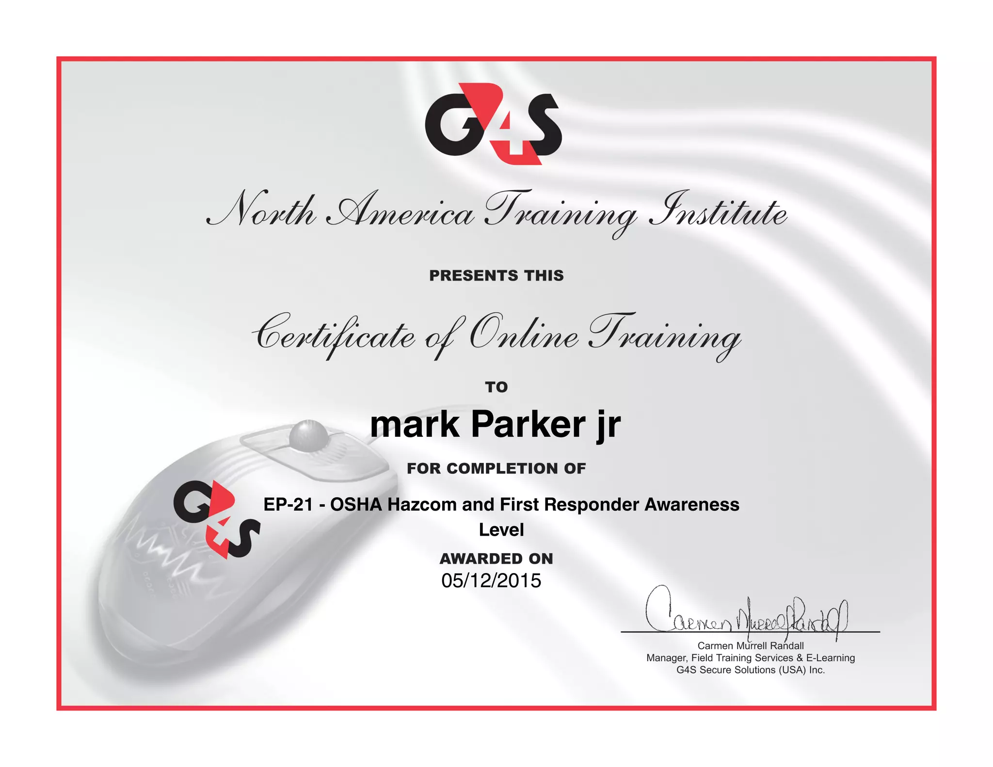 Ep 21 osha hazcom and first responder awareness level | PDF