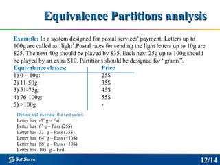 Equivalence partitions analysis | PPT
