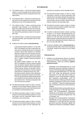 Ep0888025 b1 Method and apparatus for providing partitioned telecommunication service | PDF ...
