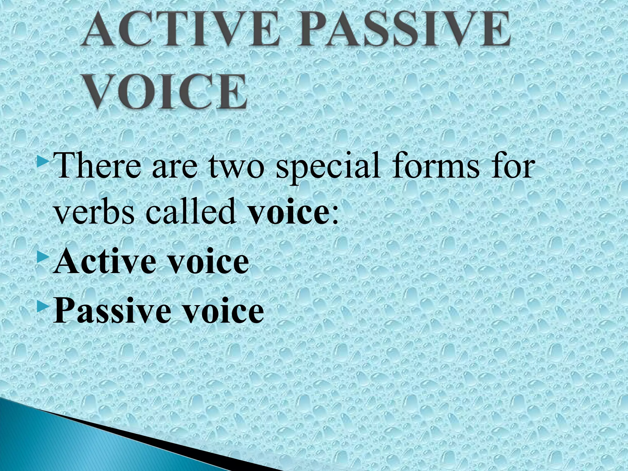 active passive voice | PPT