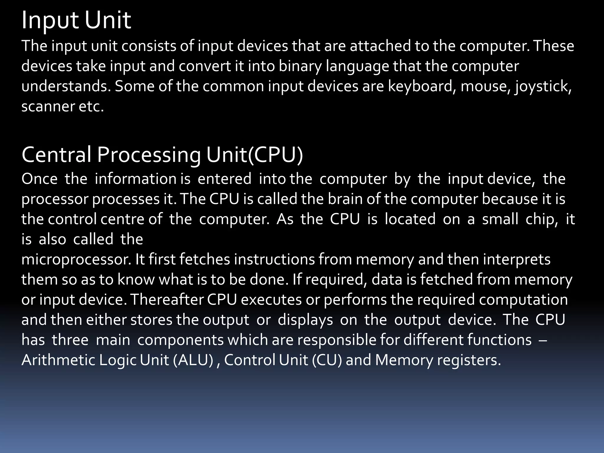 INTRODUCTION TO COMPUTERS | PPTX