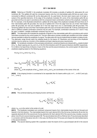 Ep1104588 b1 IMPROVED TWO-DIMENSIONALLY STEERED ANTENNA SYSTEM | PDF