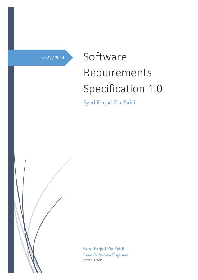 Software Requirement Specification - Software Pack Solution 14