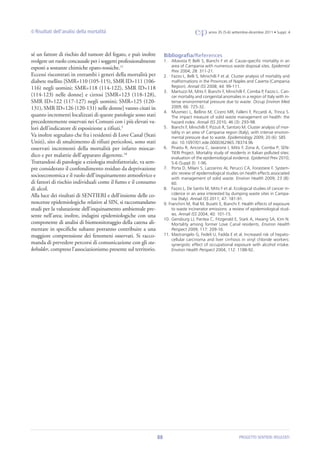 Sentieri: Studio epidemiologico degli insediamenti esposti a rischio da ...