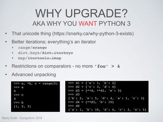 Python 2 is dead! Drag your old code into the modern age | PPT