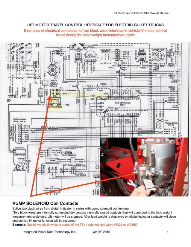 SkidWeigh ED2-EP, Electric Pallet Truck Lift Motor Travel Interface | PDF