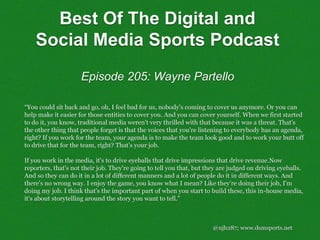 Episode 205 Snippets: Wayne Partello of CUENTO Marketing and former MLB ...