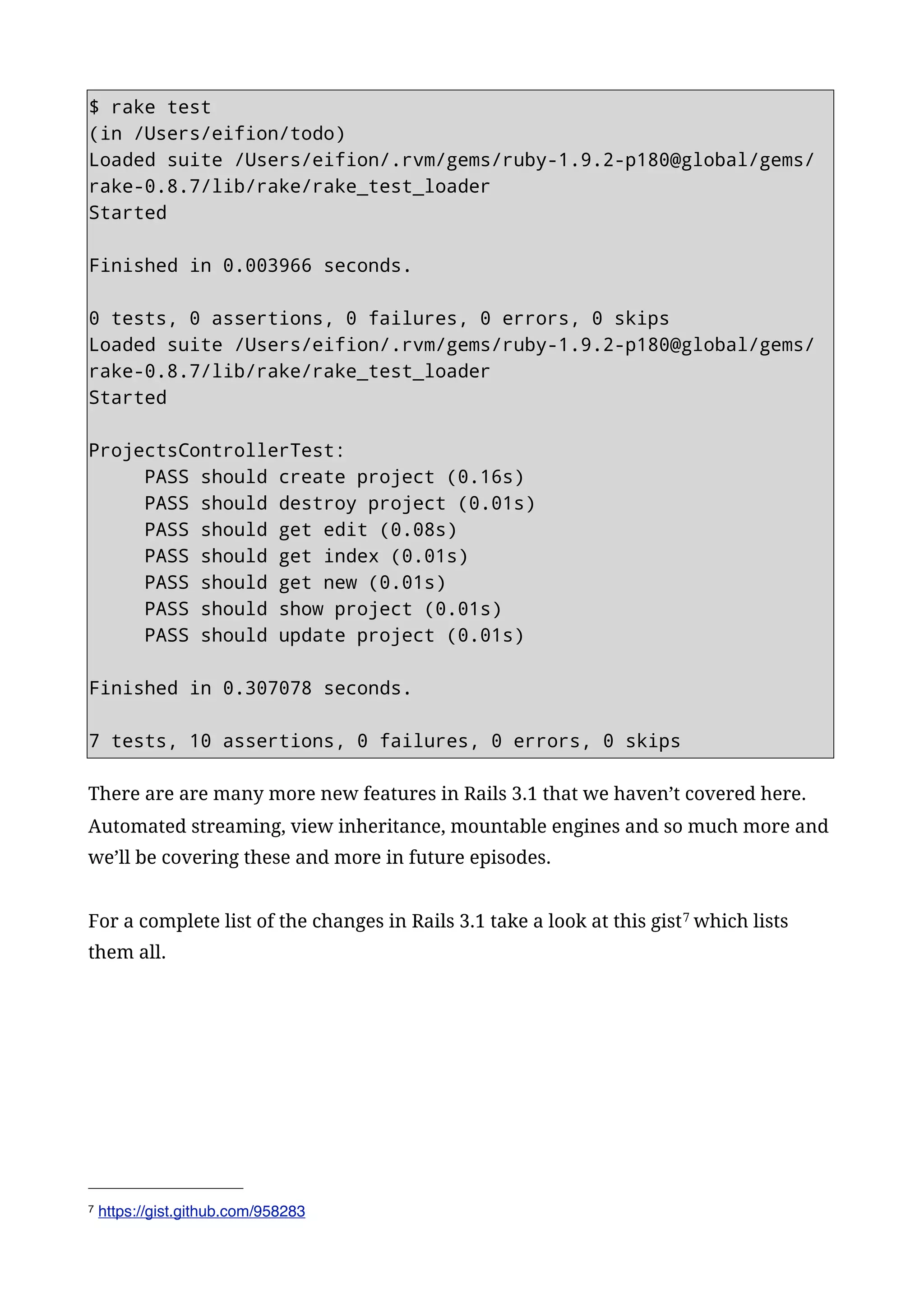 Create a new project in ROR | PDF