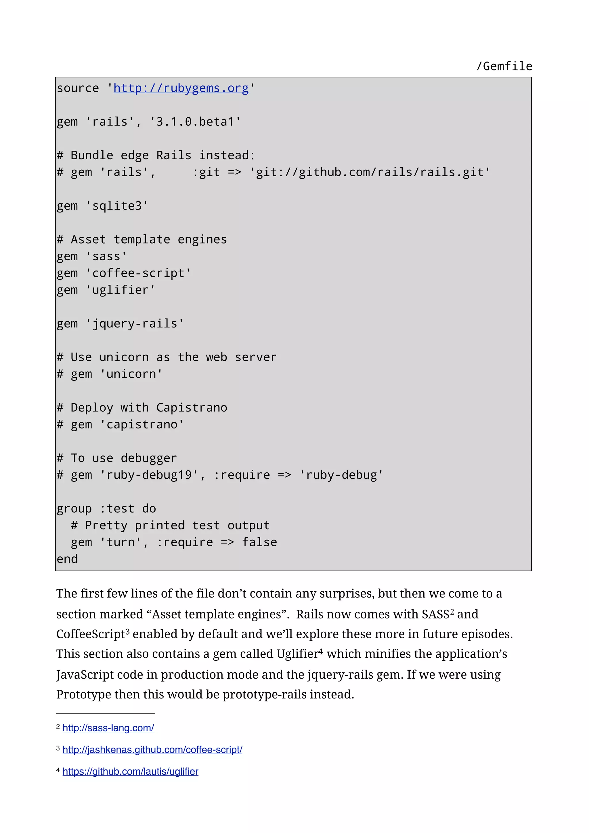 Create a new project in ROR | PDF
