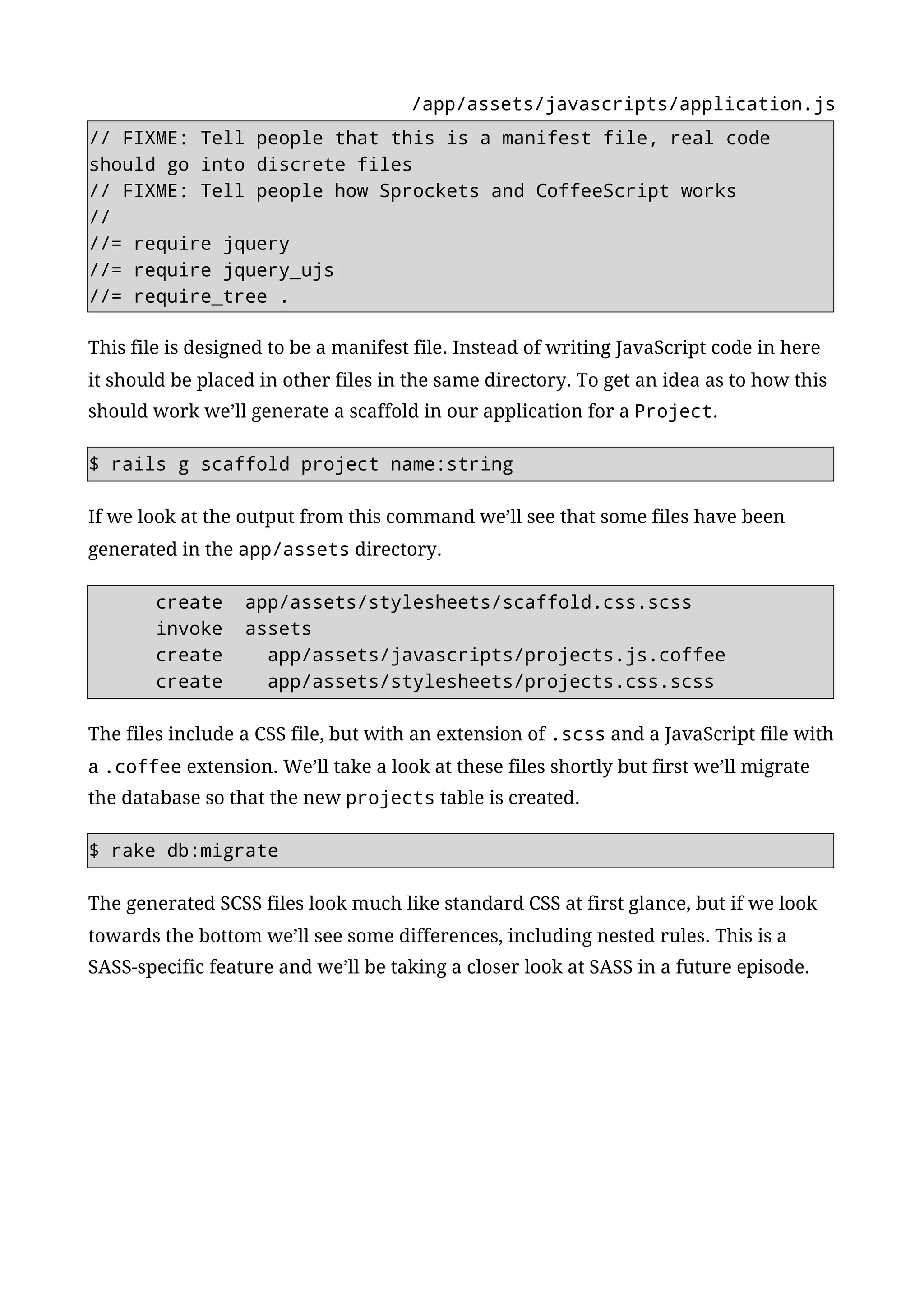 Create a new project in ROR | PDF