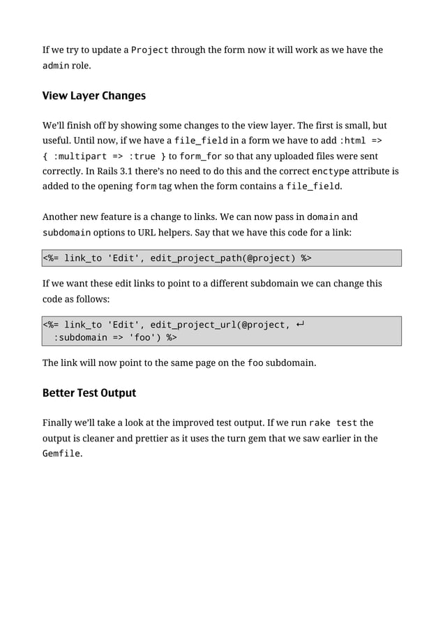 Create a new project in ROR | PDF