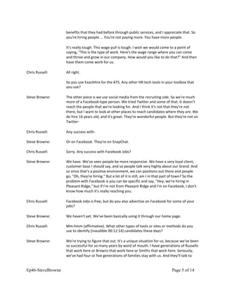 Transcript of Ep 46 of the RecTech Podcast with Steve Browne | PDF