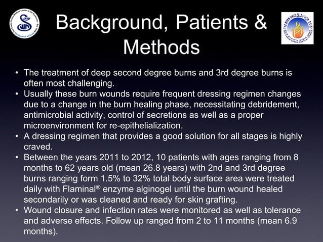 EWMA 2013 - Ep470 - Our Experience with the Treatment of Severe 2nd and ...