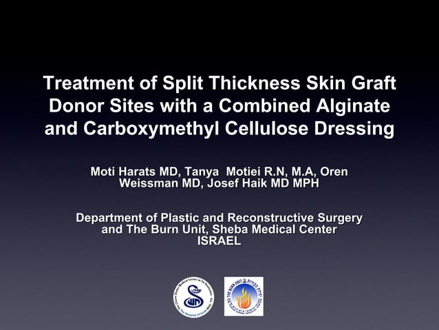 EWMA 2013 - Ep476 - Treatment of Split Thickness Skin Graft Donor Sites ...