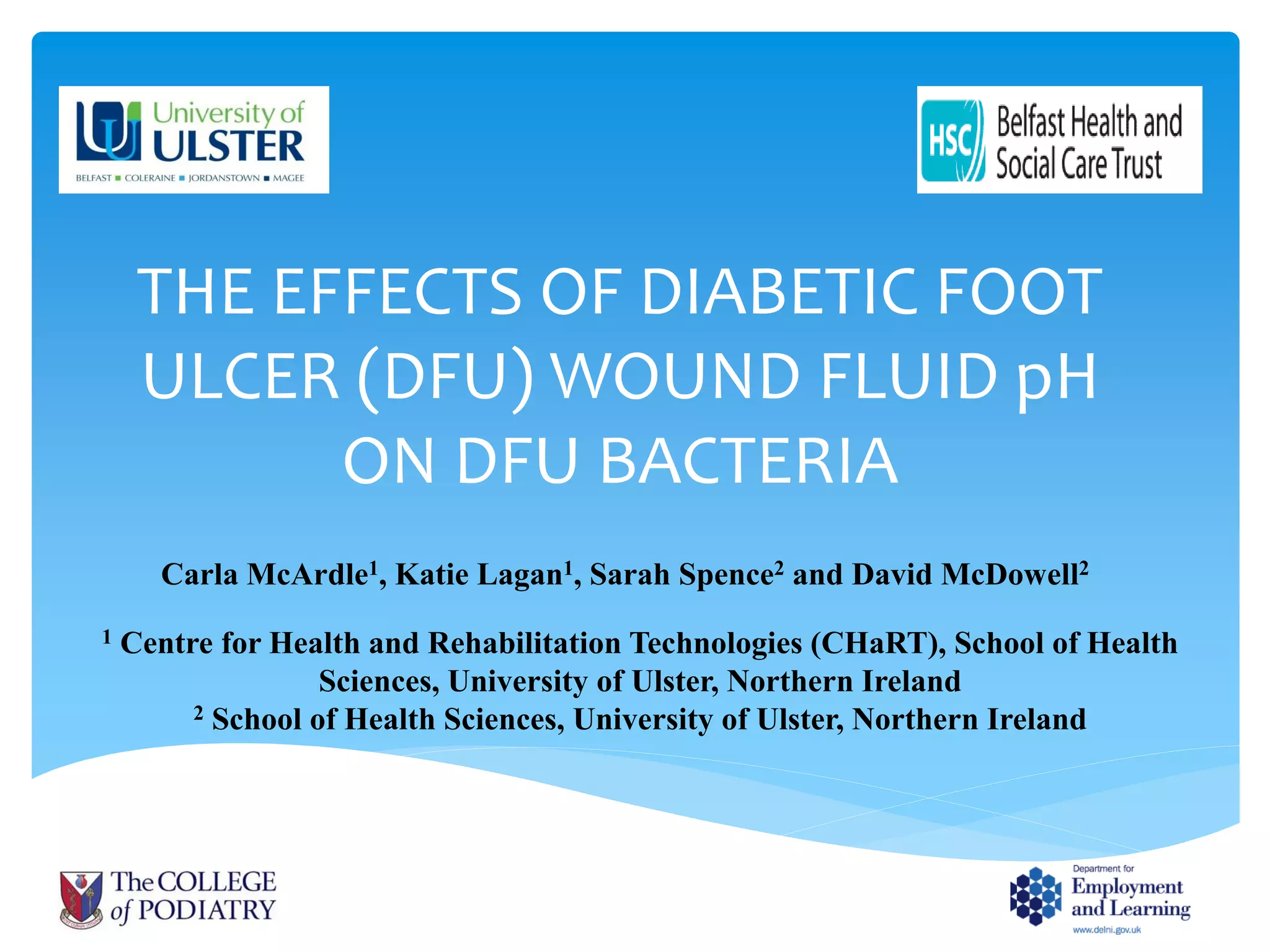 EWMA 2014 - EP483 THE EFFECTS OF DIABETIC FOOT ULCER (DFU) WOUND FLUID ...