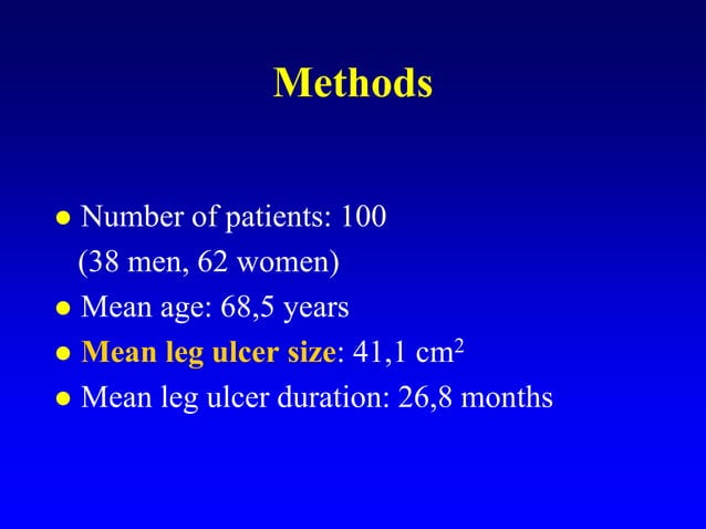 EWMA 2013 - Ep539 - LEG ULCER SIZE – AN IMPORTANT FACTOR INFLUENCING ...