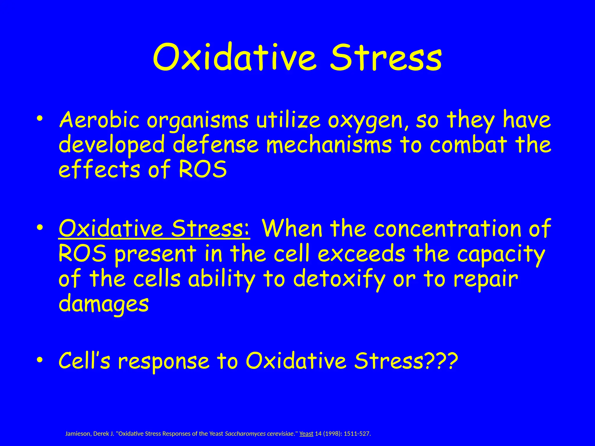 oxidative stress oxidative stress oxidative stress | PPT