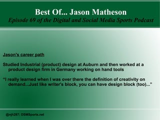 Episode 65 of the DSMSports Podcast w/ Jason Matheson of SkullSparks | PPT