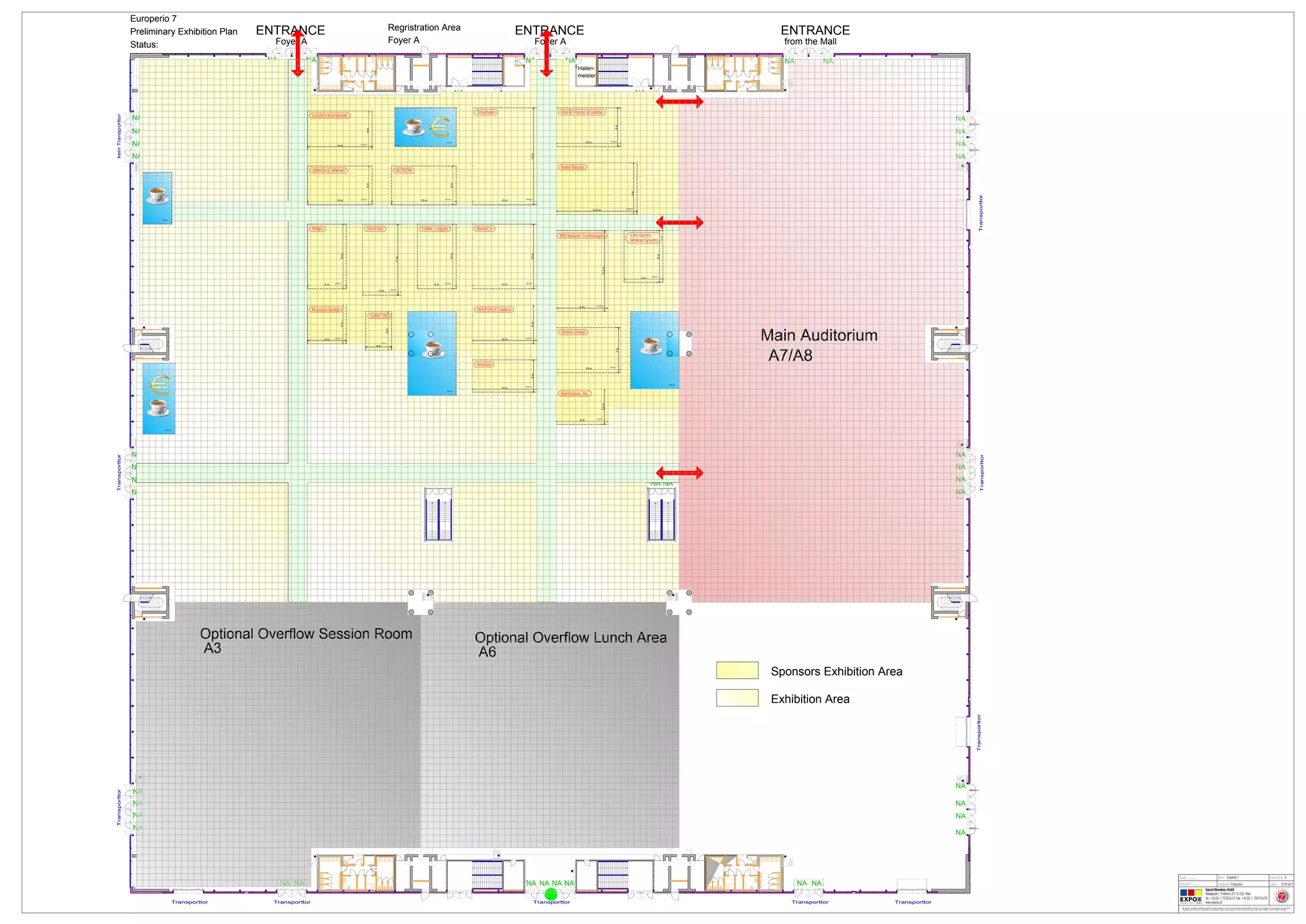 Ep7 preliminary exhibition plan hall a_final booth numbers | PDF