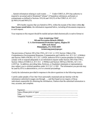 EPA Letter to Chesapeake Energy | PDF