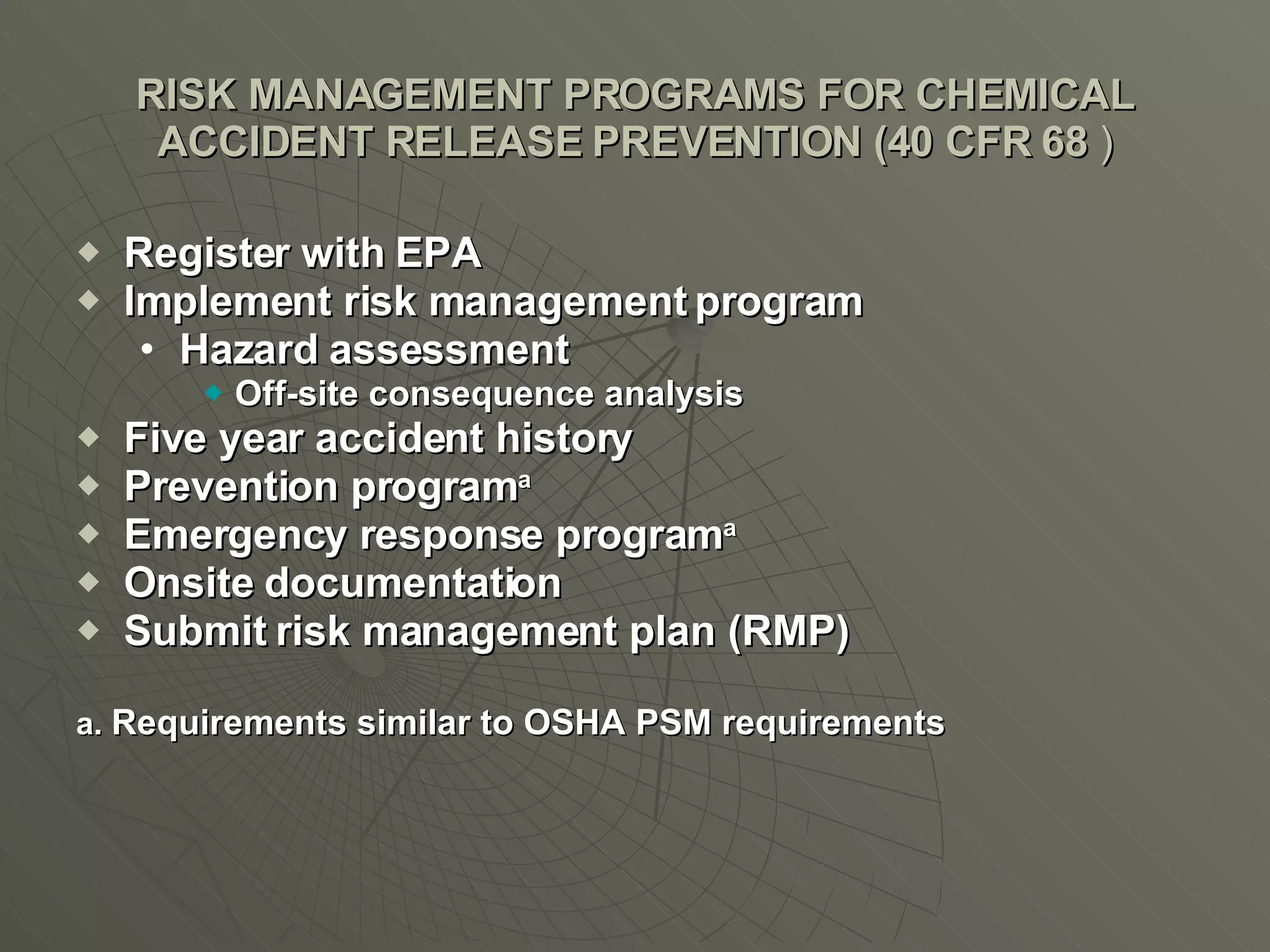 EPA RMP Regulations | PPT