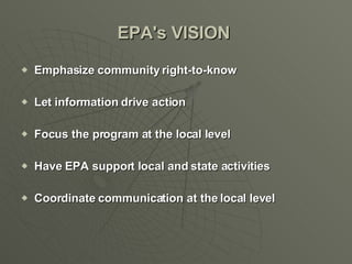 EPA RMP Regulations | PPT